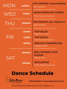Class Schedule – Salsamarin: Salsa Lessons, Salsa Dancing, Dance Lessons
